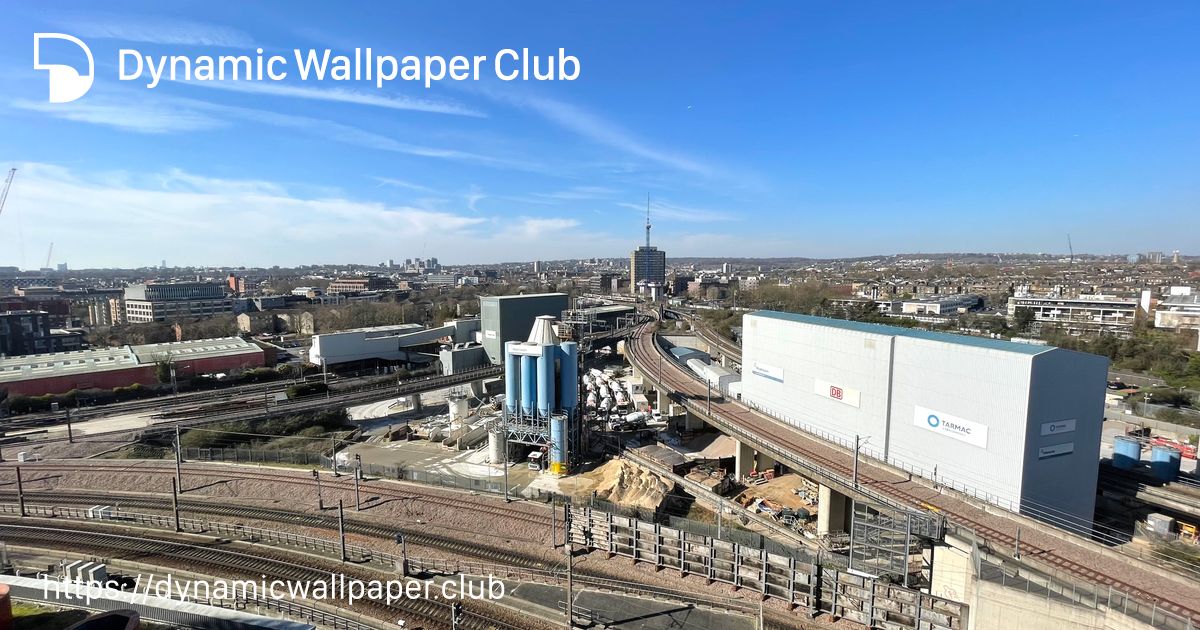 Kings Cross Concrete Factory - Dynamic Wallpaper Club